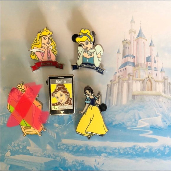 Disney | Accessories | Disney Princess Pins | Poshmark